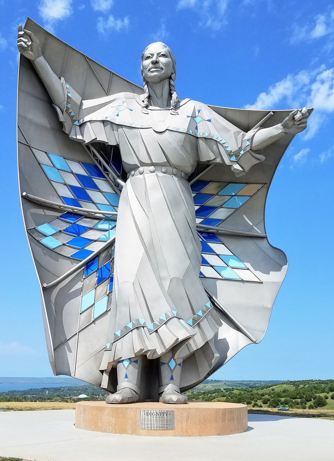 History and Culture by Bicycle: Chamberlain, SD: Dignity Statue