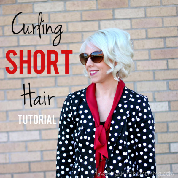 the MRS. & the MOMMA: Hair Tutorial: Curling a Short Bob