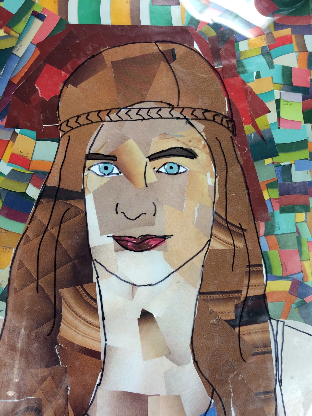 Mrs. Wille's Art Room: 6th grade self-portrait collages