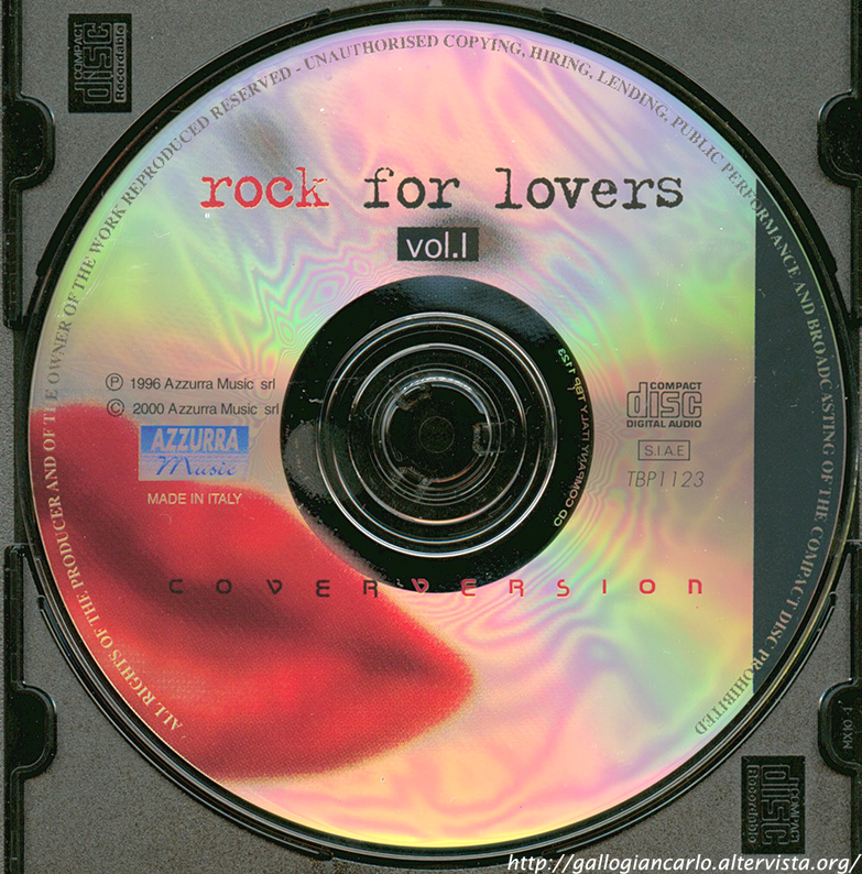 AA.VV. "rock for lovers" cover version vol. I CD Rock EAN 8028980016028 ...