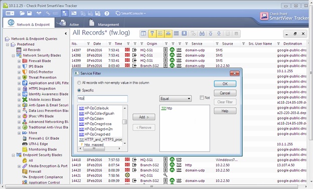 My Check Point CCSA Journal: Check Point SmartView Tracker