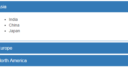 Sql server, .net and c# video tutorial: Bootstrap accordion