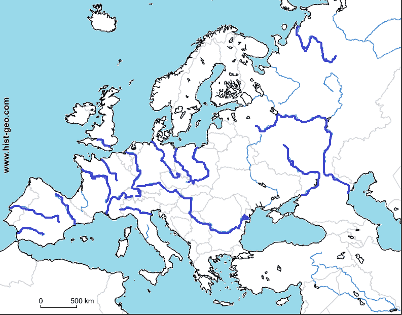Mapa Fisico De Europa Rios Mapas De Los Rios De Europa Actualizado Images