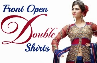 Signature5: Embroidered Front Open Double Shirts 2014 | Latest Open ...