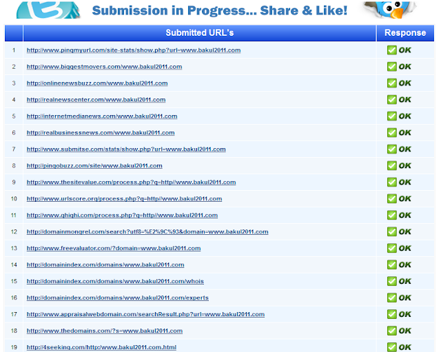 Ping My URL Ke 1600 Website Dengan Mudah - Bakul2011.com
