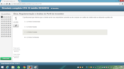 Certificações Anbima : Simulado CPA 10 ANBIMA