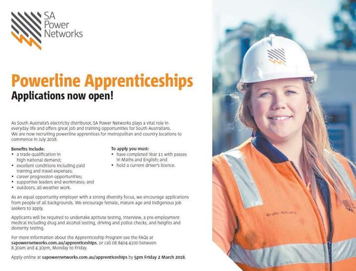 SA Power Networks - Powerline Apprenticeships