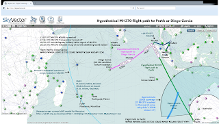 Where is MH370?: Hypothetical MH370 Flight Path to Perth or Diego Garcia