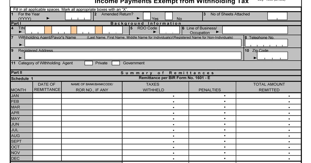 busapcom: BIR Form 1604E Download