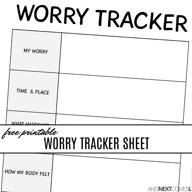 Free Printable Worry Tracker | And Next Comes L - Hyperlexia Resources