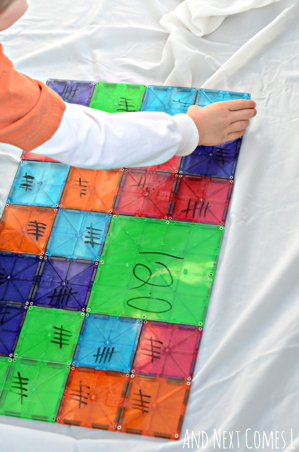 Tally Marks Math with Magna-Tiles | And Next Comes L - Hyperlexia Resources Tally Marks Math with Magna-Tiles | And Next Comes L - Hyperlexia Resources
