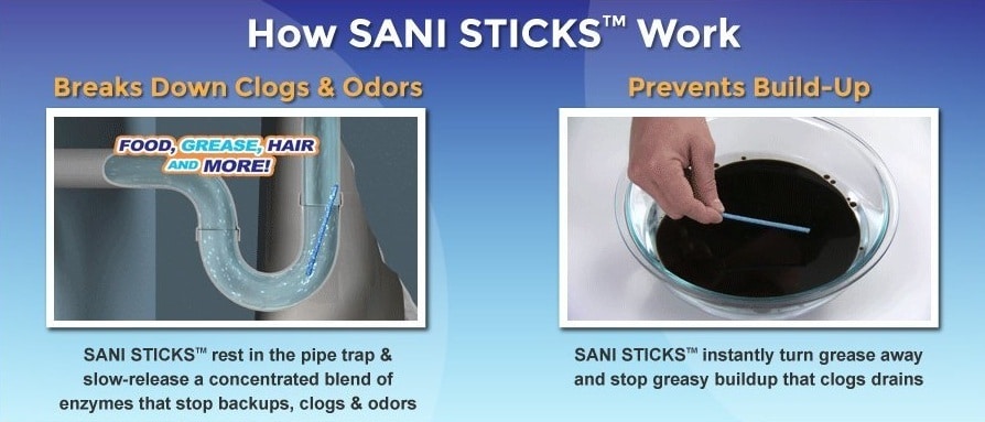WE SUPPLY WHAT YOU NEED: Sani Sticks Drain stick Cleaner and Deodorizer ...
