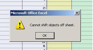 Excel 2007 : Mengatasi "Cannot shift object off sheet" - Sagari chan