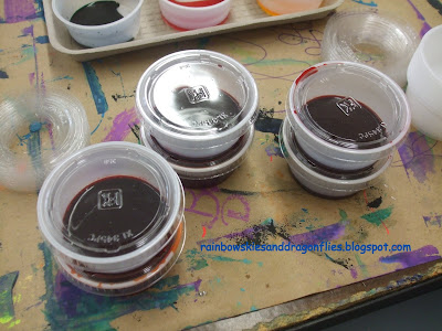 Rainbow Skies & Dragonflies: Liquid Watercolor Love!