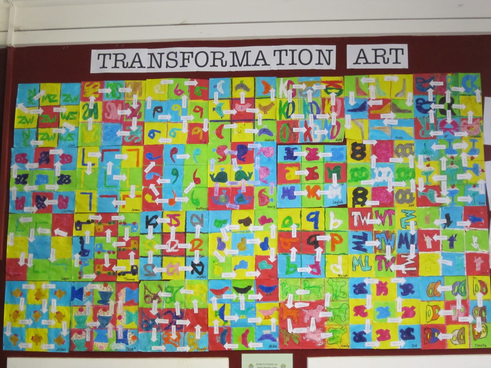 Room 3 - Outram School: Transformation Art - Maths