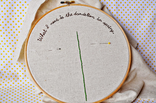 Funky Polkadot Giraffe: Hunger Games Embroidery Hoop Art