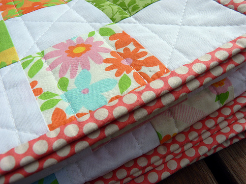 Red Pepper Quilts: A Finished Checkerboard Quilt