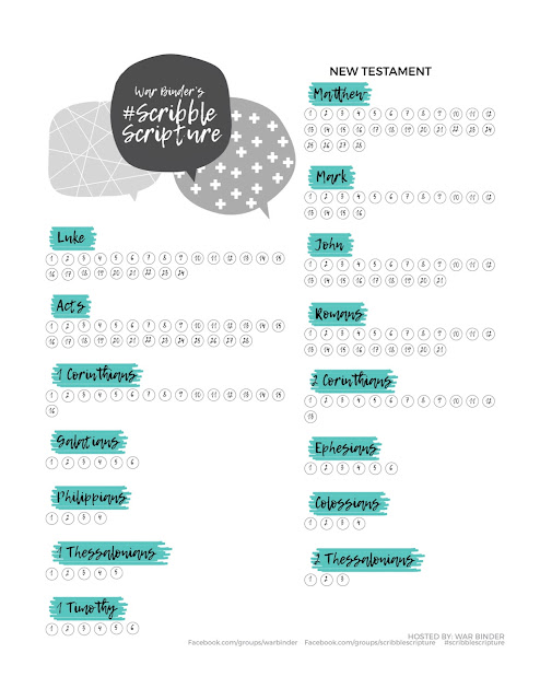 War Binder: Scribble Scripture || Track your progress