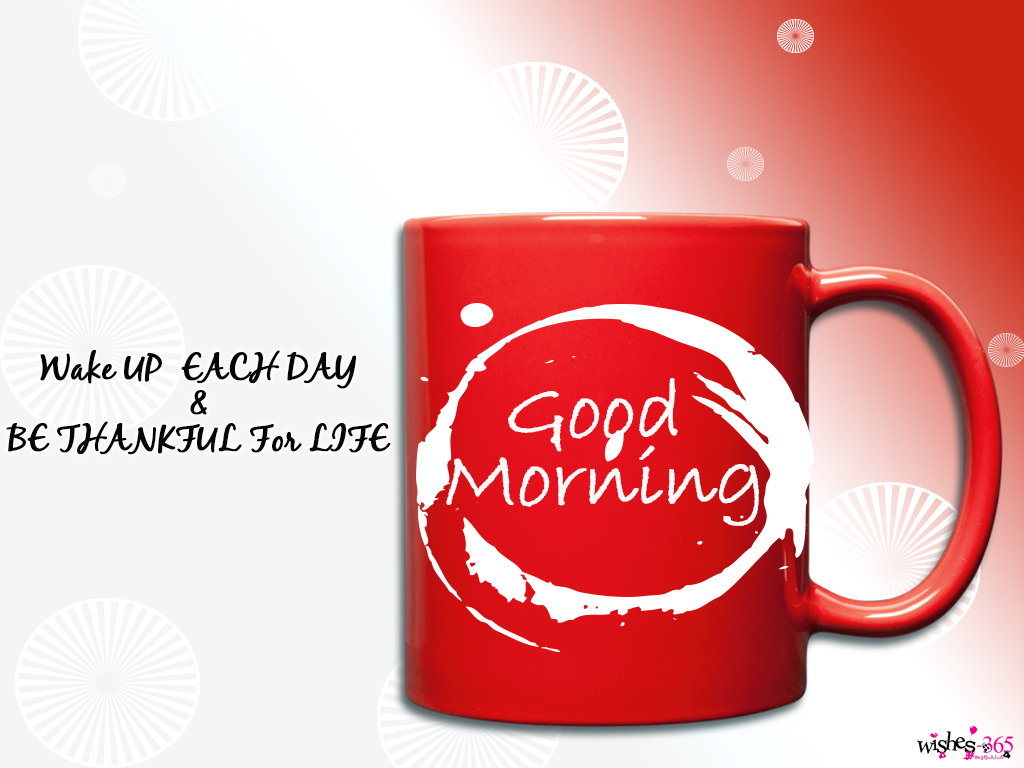 Poetry and Worldwide Wishes: Good Morning Wishes Image with Tea Red Cup ...