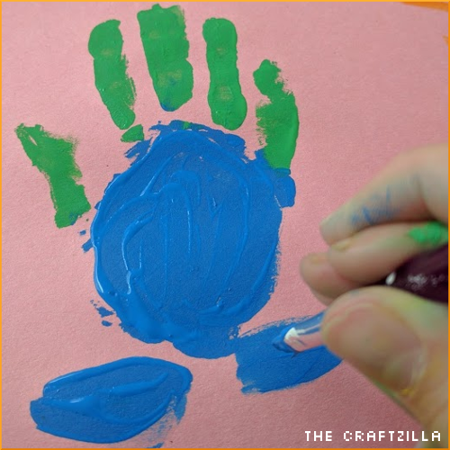 The Craftzilla: Pokemon Handprint Painting for Toddlers