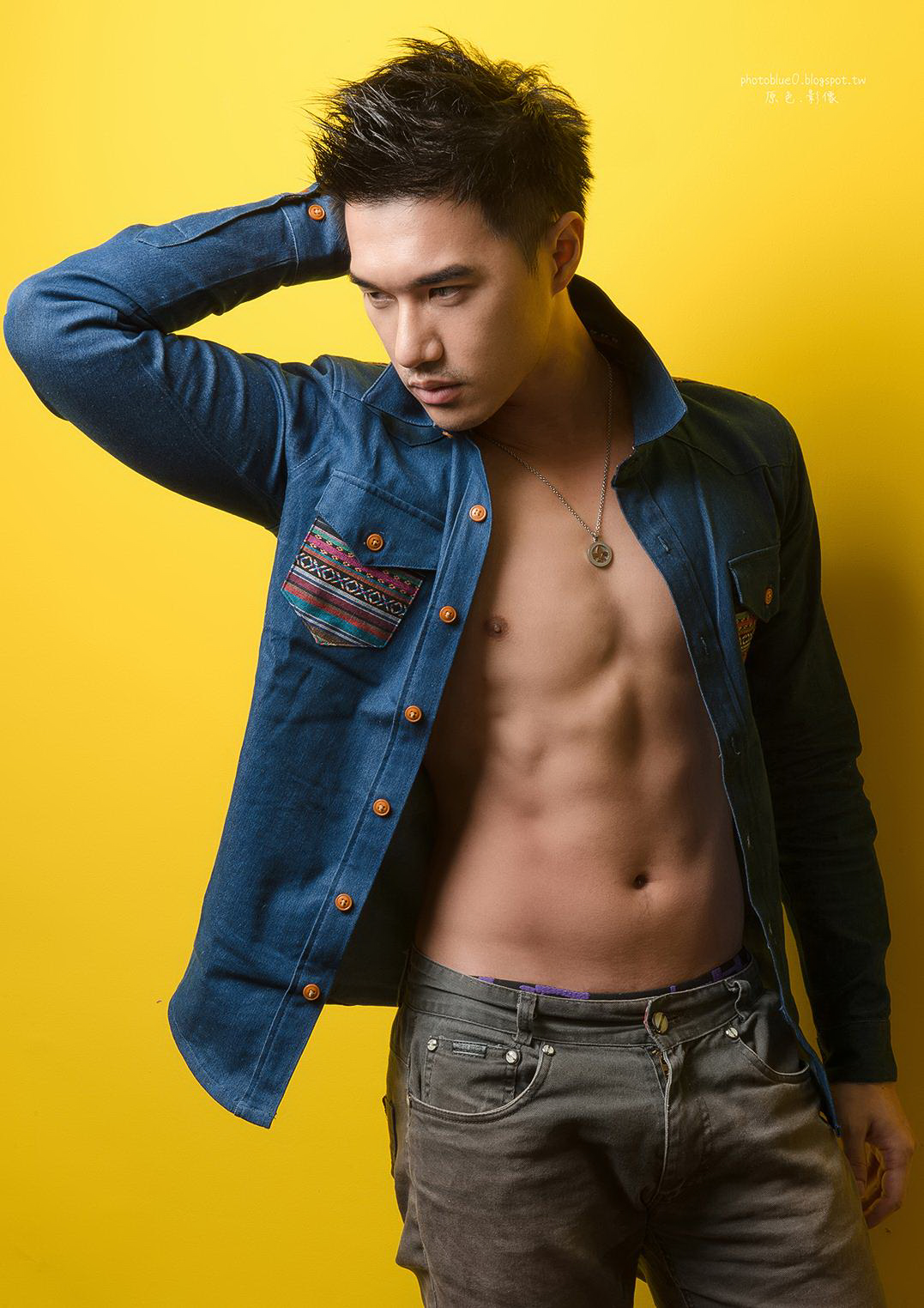 HOT MALE MODELS: Blue Man 39