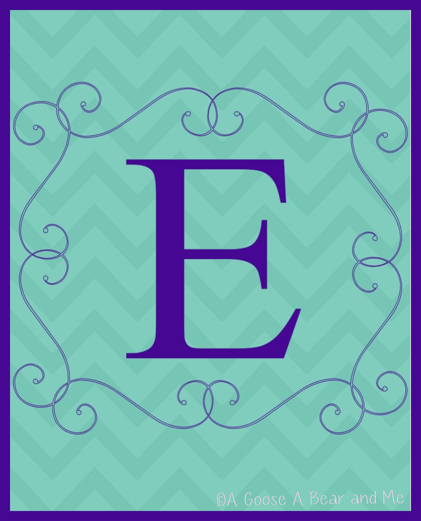 A Goose, A Bear, and Me!: Letter Printables