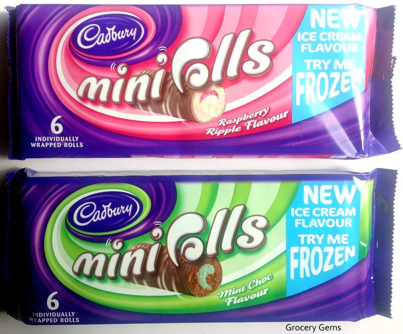 Grocery Gems: Cadbury Mini Rolls Ice Cream Flavours - Mint Choc ...