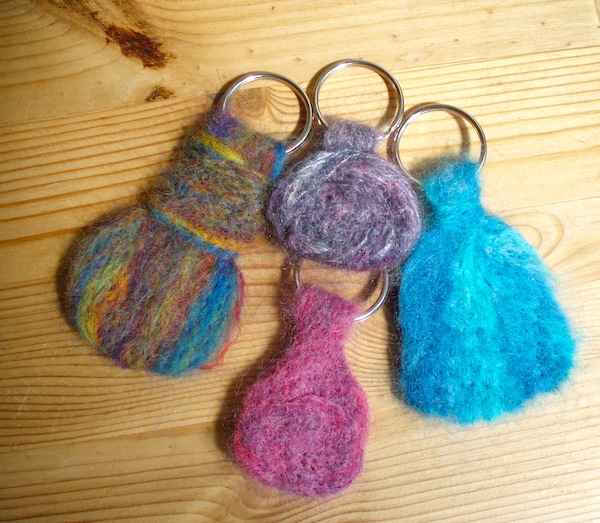Sew Stitch Knit: Felted Key Rings