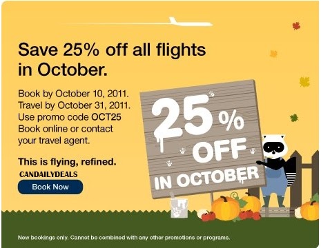Canadian Daily Deals: Porter Airlines: 25% Off Discount October Coupon ...