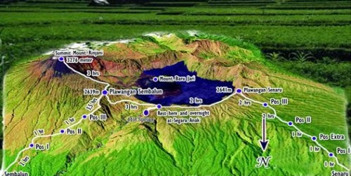 MOUNT RINJANI, Lombok: MAP & LOCATION