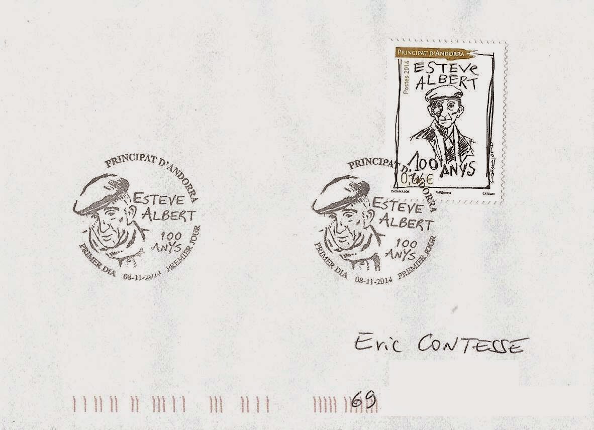 Mon Blog Timbré: Tribute to Esteve Albert in Andorra