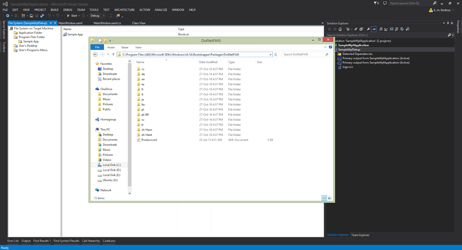 How to Build WPF project with Setup file (Installer Project)