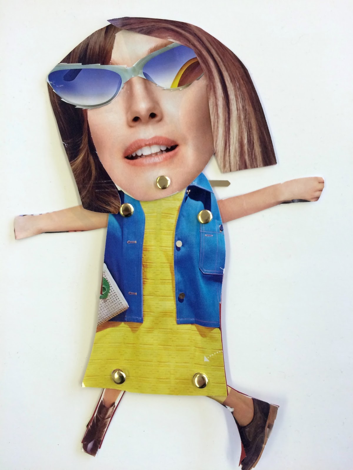 Sacred Heart art room: Moving Collage People