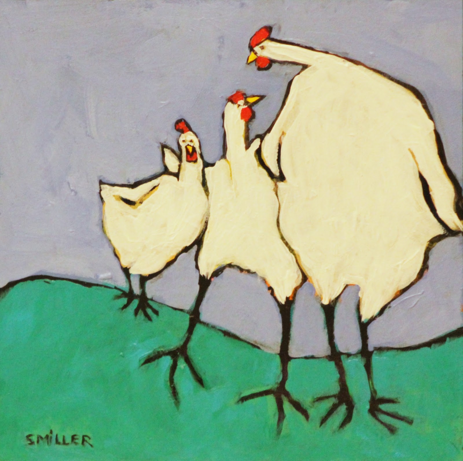 SUSAN MILLER ART: We Be Friends, SOLD