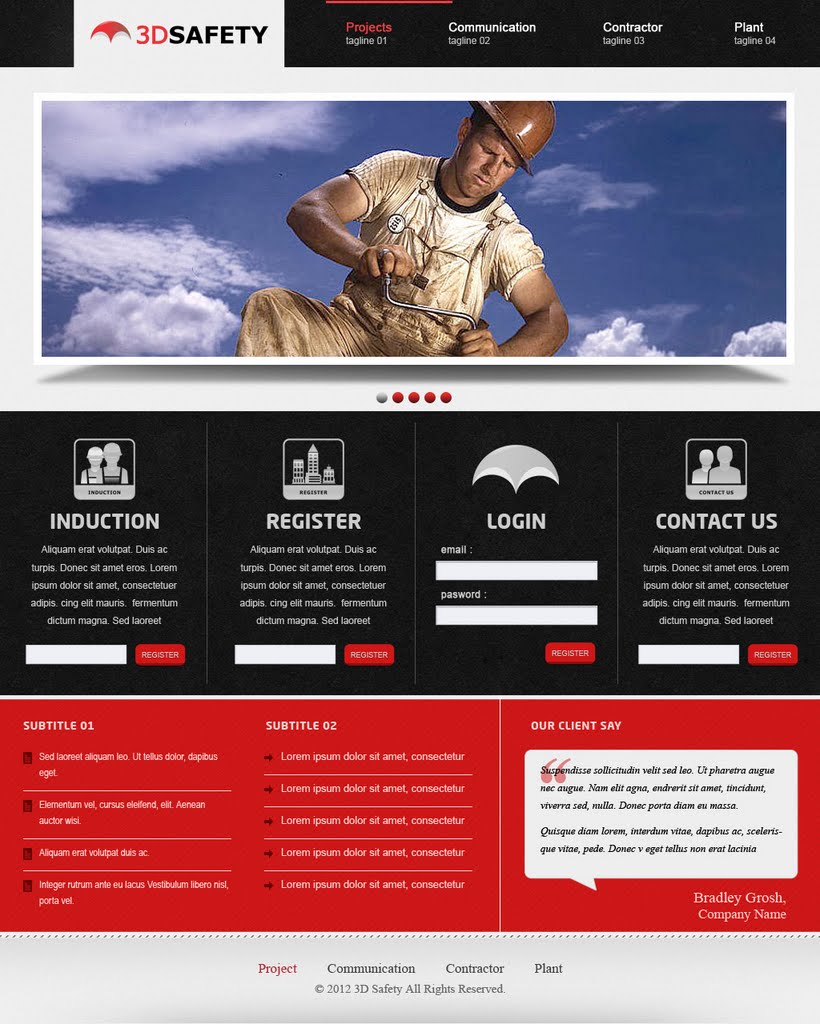 3D Safety Landing Page ~ vandenuj