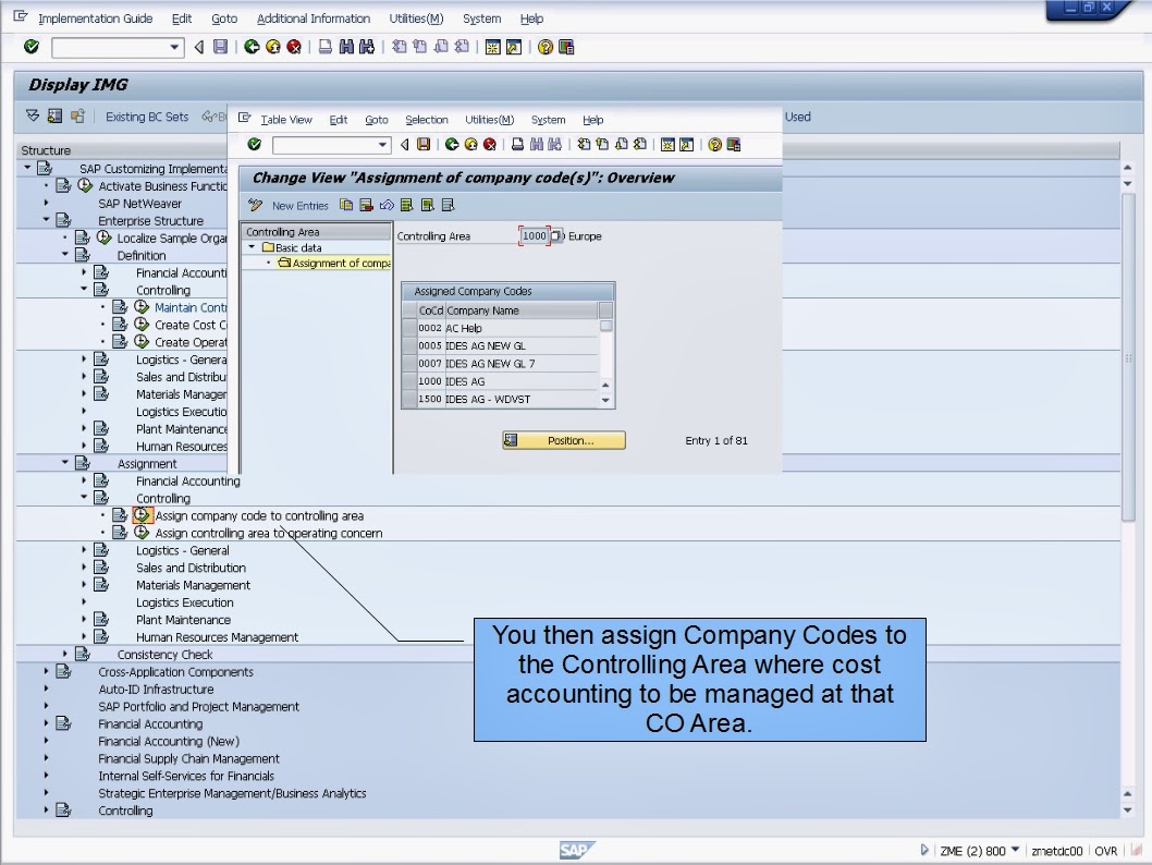 青蛙SAP分享 Froggy's SAP sharing: ES Controlling Controlling Area