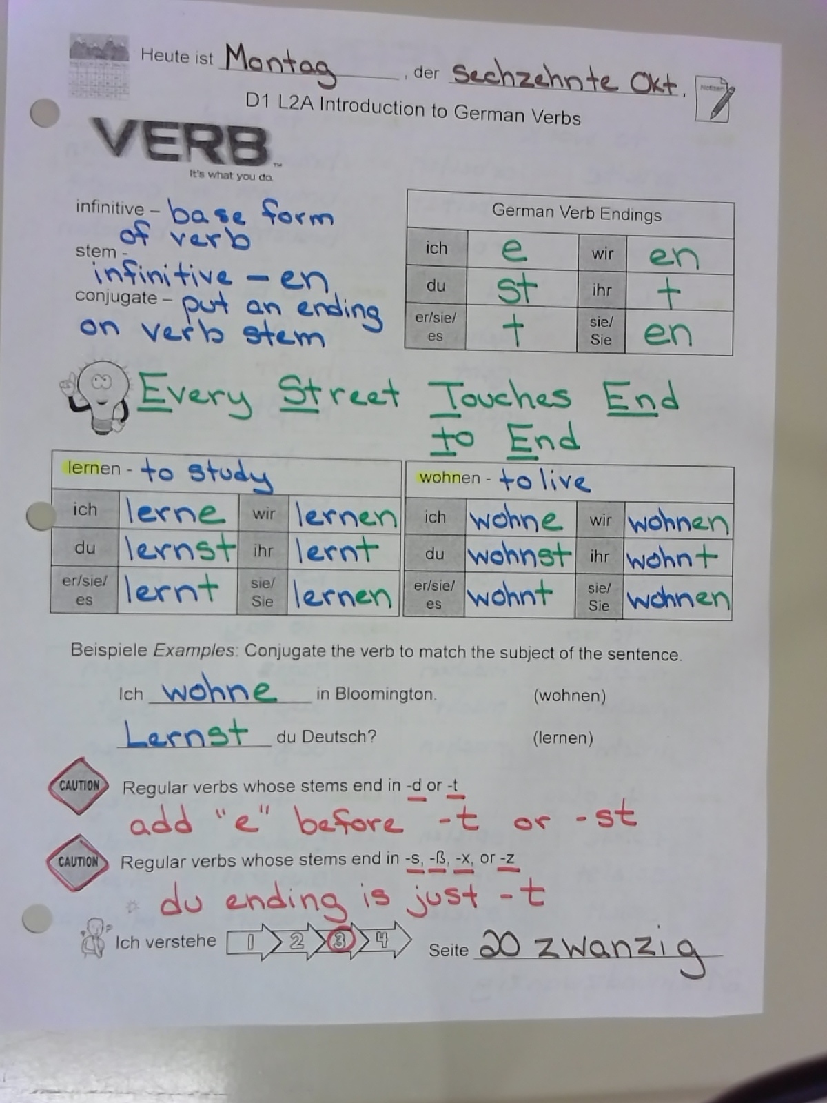 Alles Klar German 1 Regular Verbs And Question Words alles-klar-german-1-regular-verbs-and-question-words