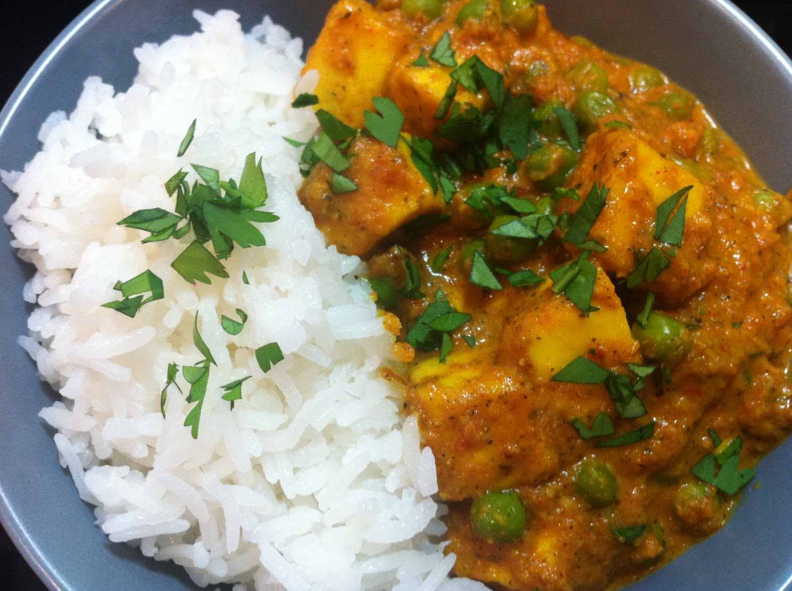 Cooking with SAHD: Mattar Paneer