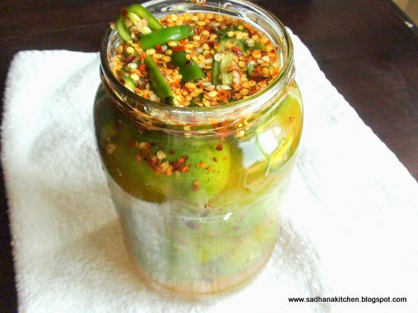 Madappalli - Temple's Kitchen: Uppumanga (Raw mangoes in brine)