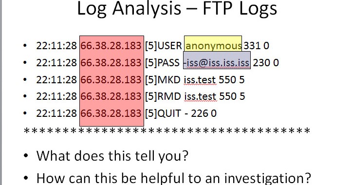 CyberTactics: Log Analysis