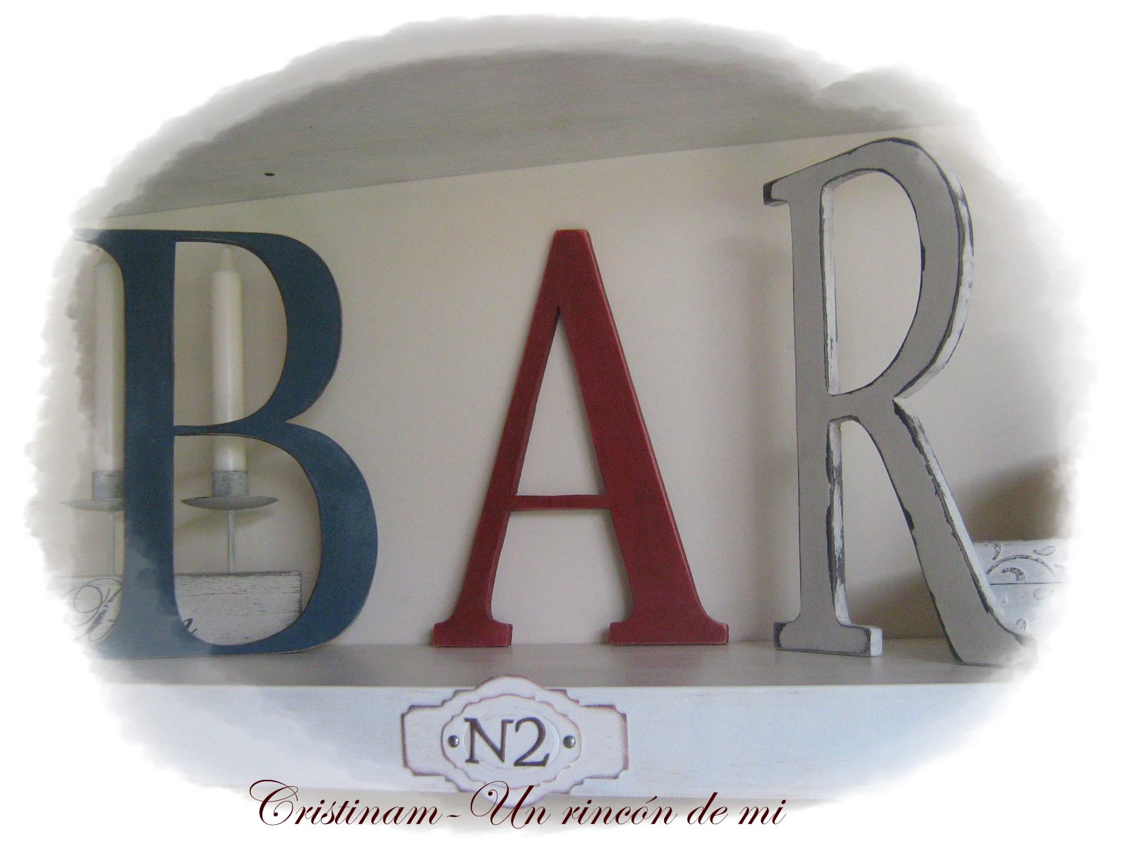 Un rincón de mi: Letras de madera, BAR