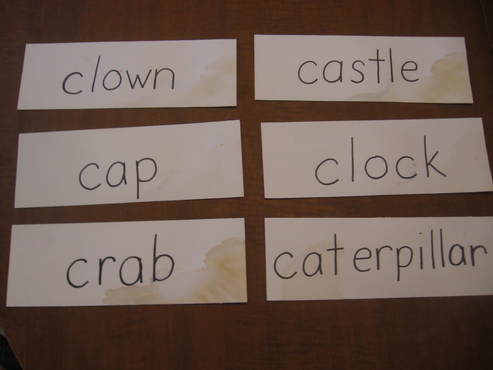 Tots and Me... Growing Up Together: Word/Picture Card Details and ...