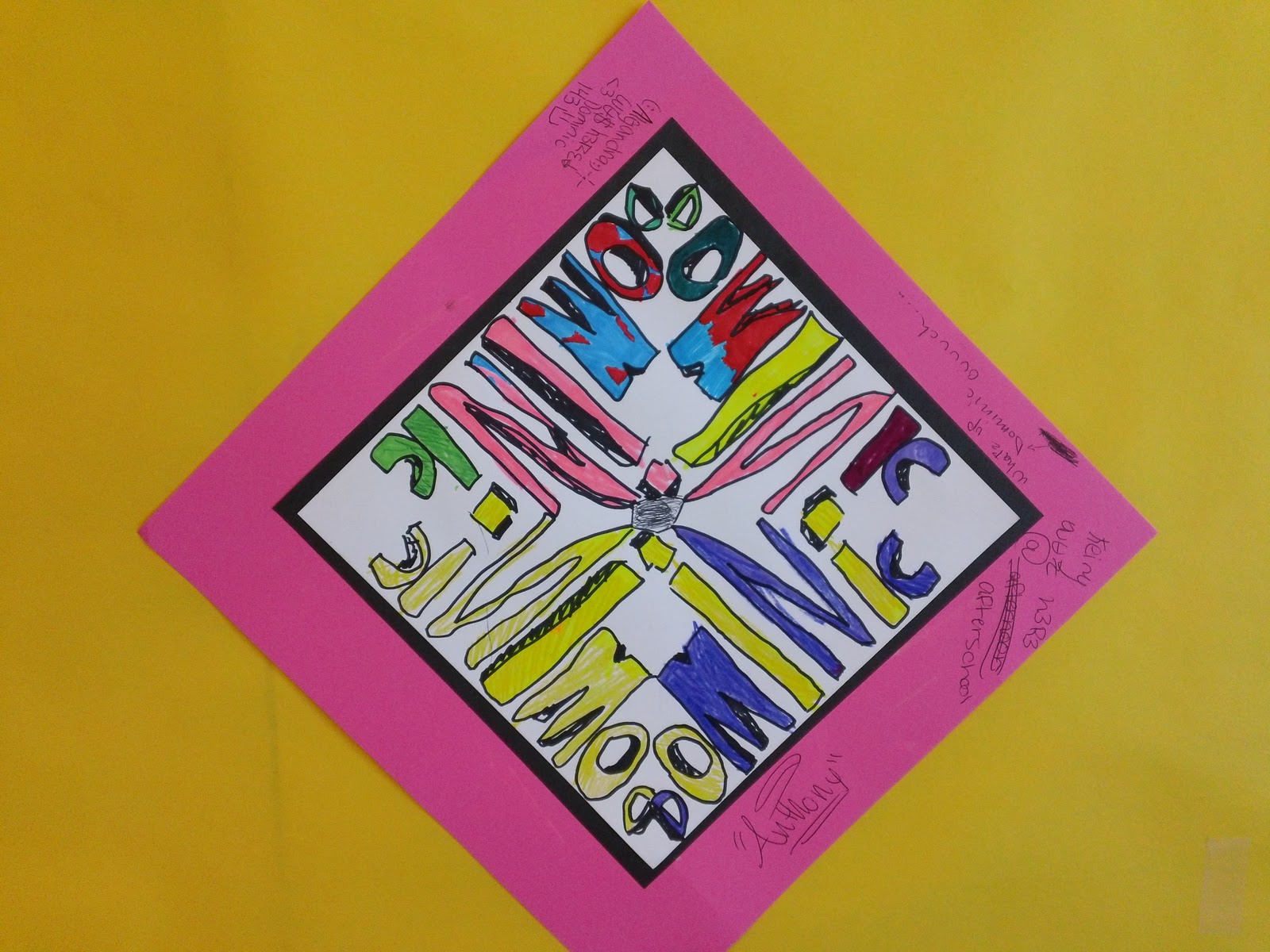 Little Hands Big Art: Mirror Names