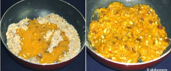 Vidyas Veg Recipes: Orange dry fruits burfi recipe - Santra barfi recipe