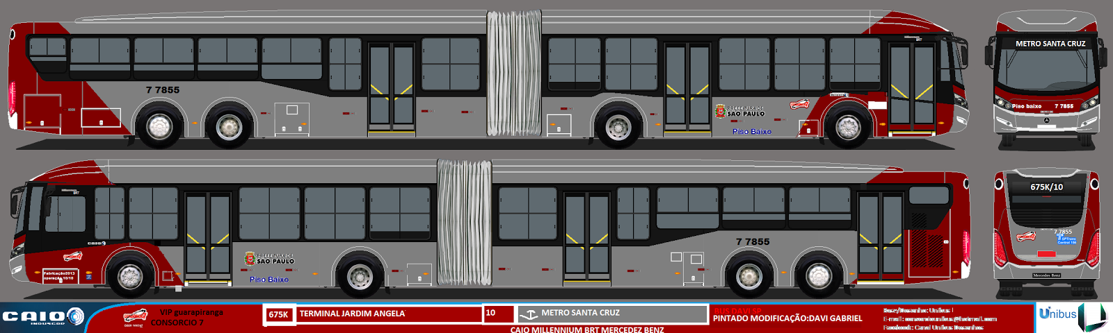 Desenhos SP Bus: CAIO MILLENNIUM BRT MERCEDEZ BENS Blue -Tec Vip ...