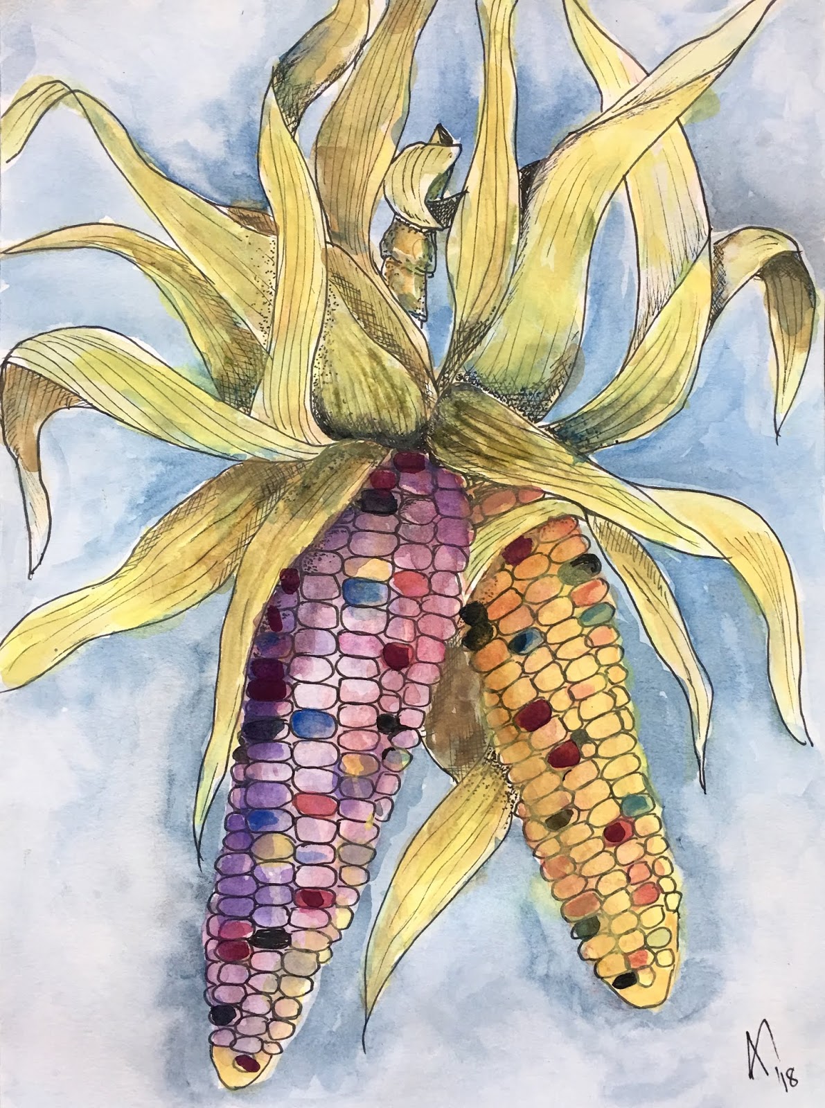 Corn Painting