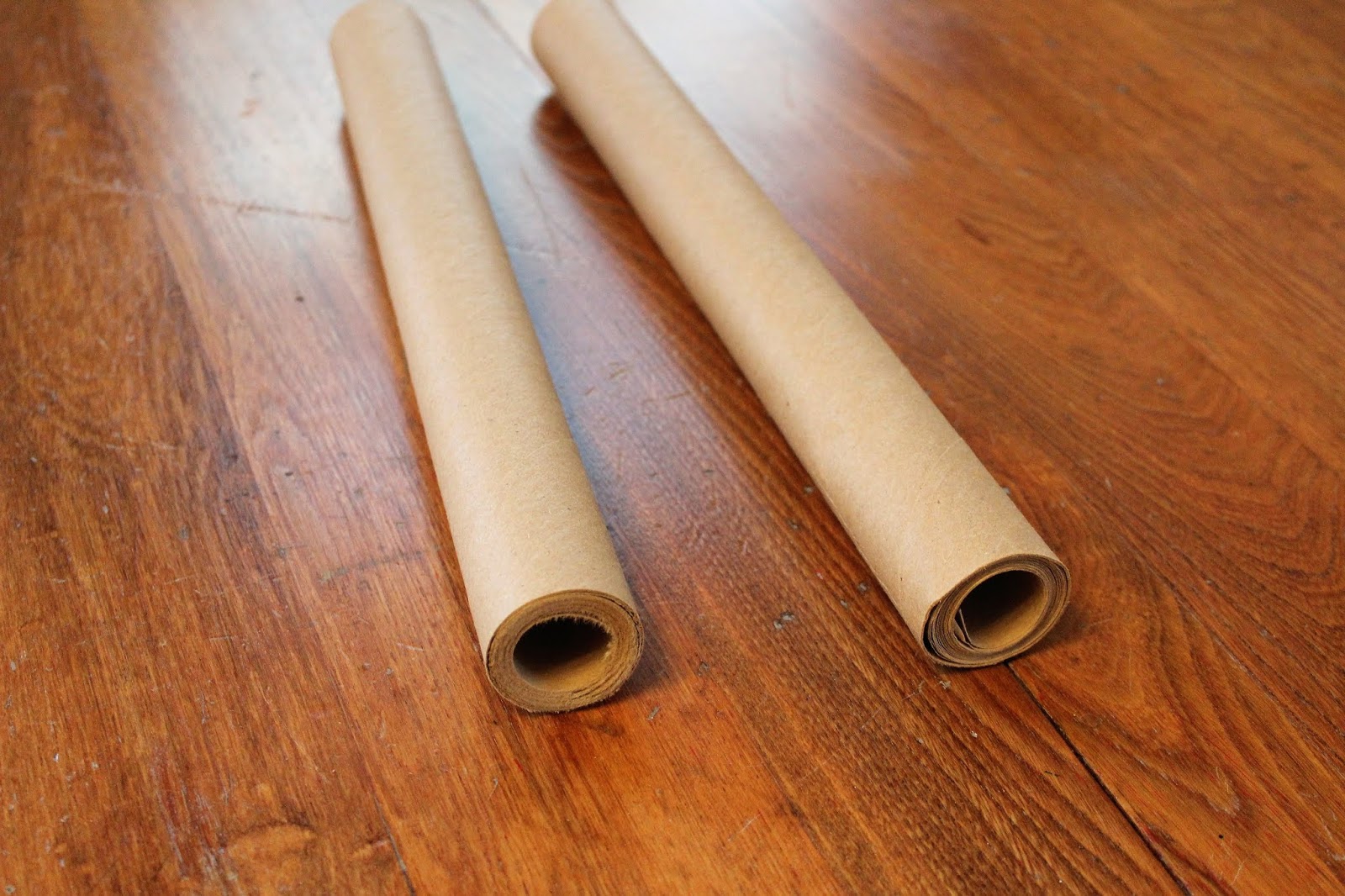 Easy & Inexpensive DIY Brown Craft Paper Stenciled Scroll Sign ...