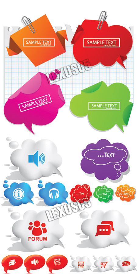 Quality Graphic Resources: Trendy Vector Text Clouds