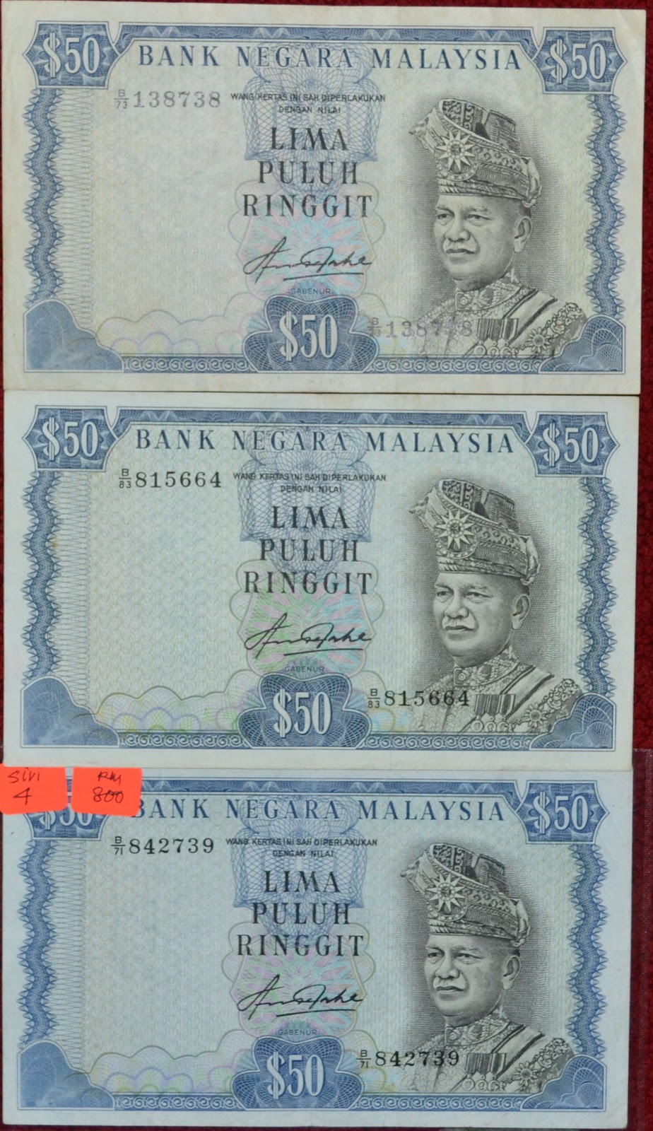 Galeri Sha Banknote: WANG KERTAS RM50 SIRI KE-4