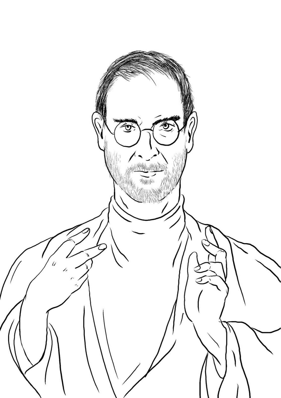 Jake Lee: Steve Jobs Illustration
